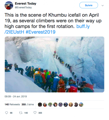 Everest : embouteillage et hécatombe à la descente